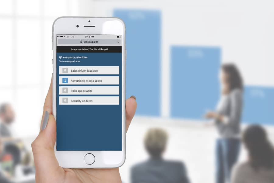 Smartphone web voting | Poll Everywhere